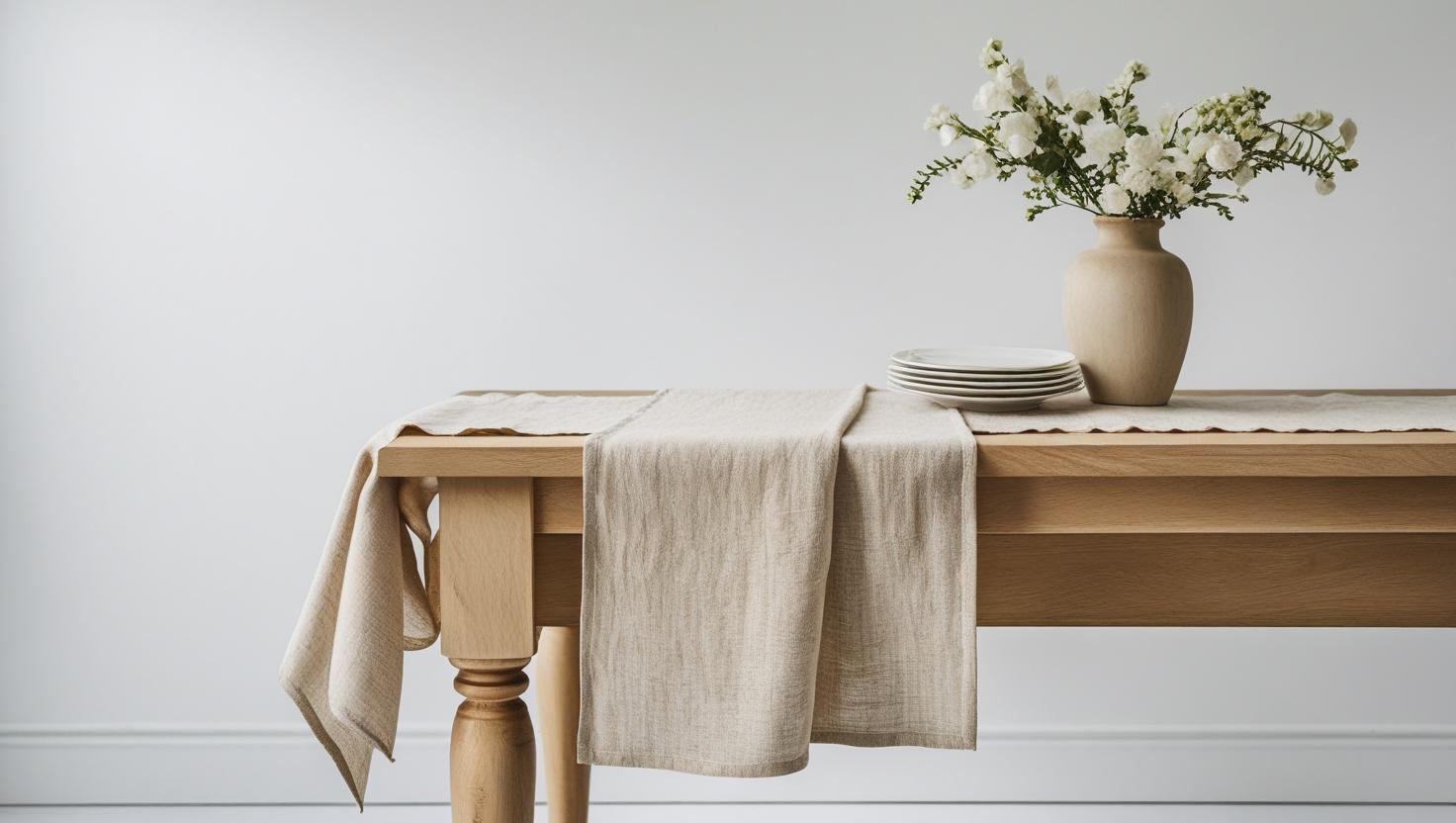 Irish Linen Table Runner- Plain Oatmeal – LINEN SHIRT COMPANY